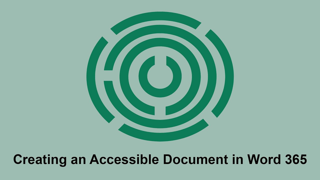 Creating An Accessible Template In Word 365 YouTube Creating An Accessible Template In Word 365 YouTube