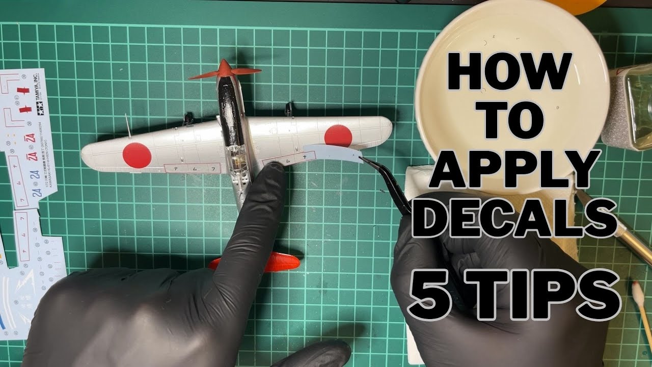 HOW TO APPLY DECALS, 5 TIPS. #scalemodel - YouTube