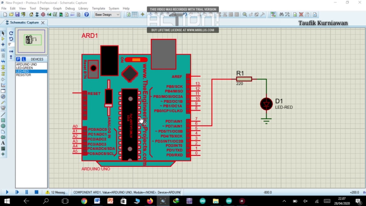 Simulasi Arduino Uno~ Pengaturan Output Pmw Dengan Menggunakan Aplikasi