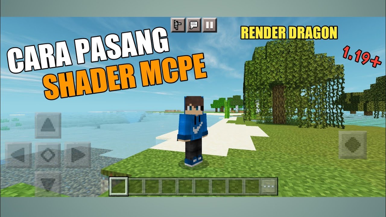 CARA MEMASANG SHADER DI MCPE SUPPORT RENDER DRAGON || work 100% - YouTube