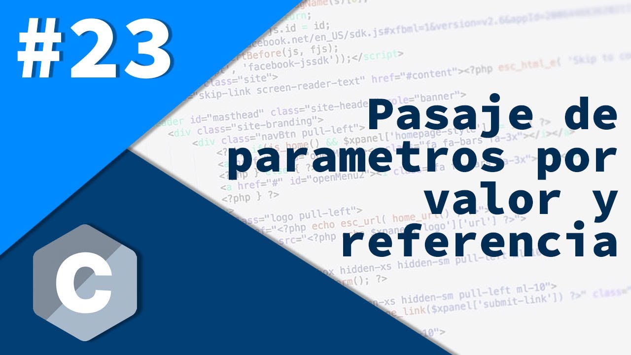 23- Programación en C - Pasaje de parámetros por valor y por referencia ...