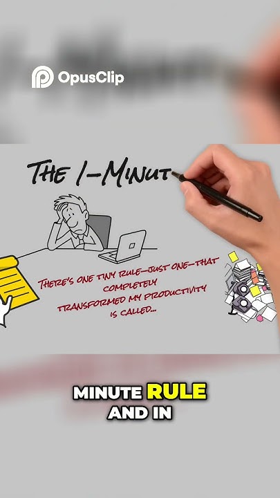 One Minute Rule: Transform Your Productivity Instantly! - YouTube
