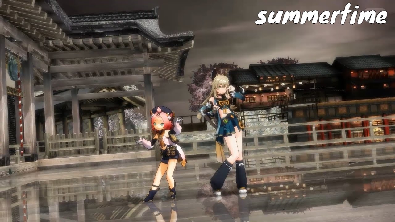 [MMD] Genshin Impact: Kirara & Diona - Summertime - YouTube
