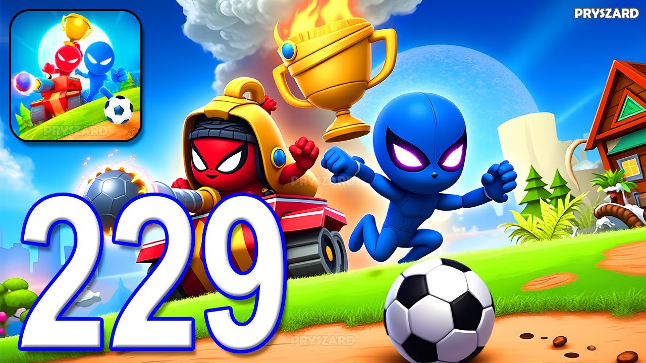 Stickman Party - Gameplay Part 229 Random Funny MiniGames 1 2 3 4 Plyer ...