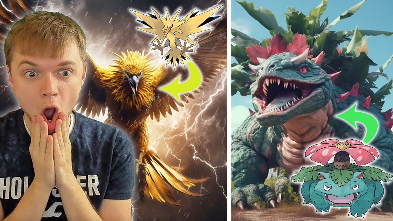 Pokemon in REAL LIFE A.I. - Kanto Edition - YouTube