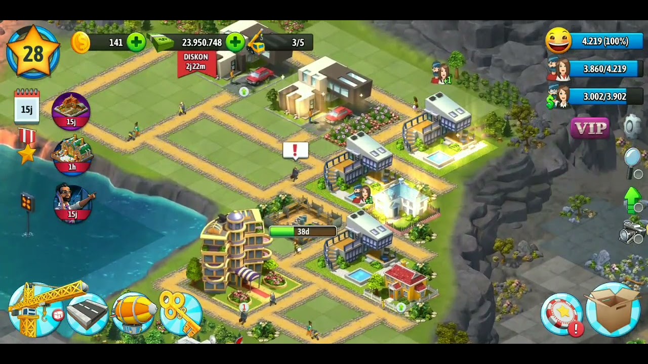 CITY ISLAND 5 || MEMBANGUN KOTA DI LAGUNA LAVA - YouTube