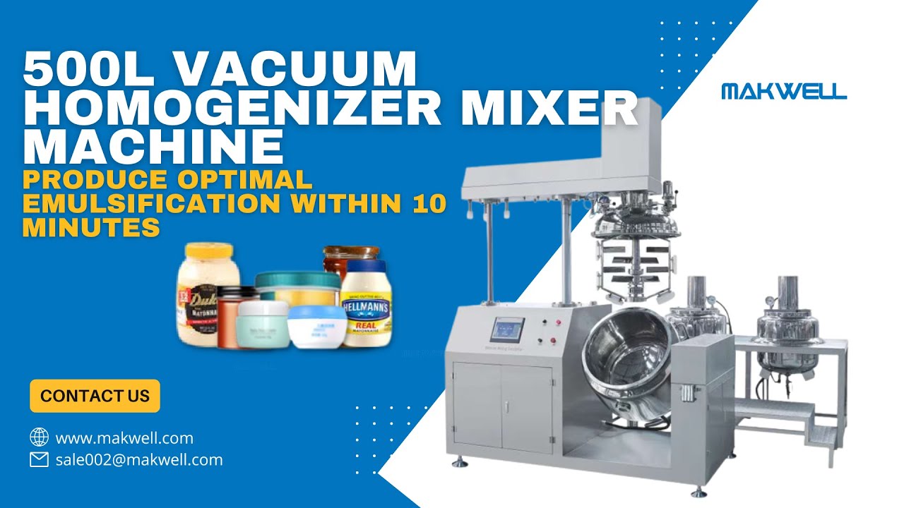 Mayonnaise Production using Automatic Mayonnaise Making Machine - YouTube