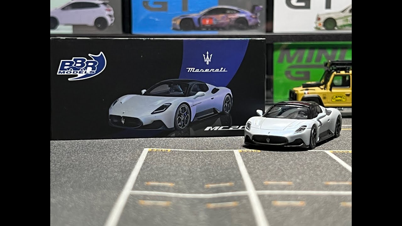 MINI GT x BBR Maserati MC20 Bianco Audace - YouTube