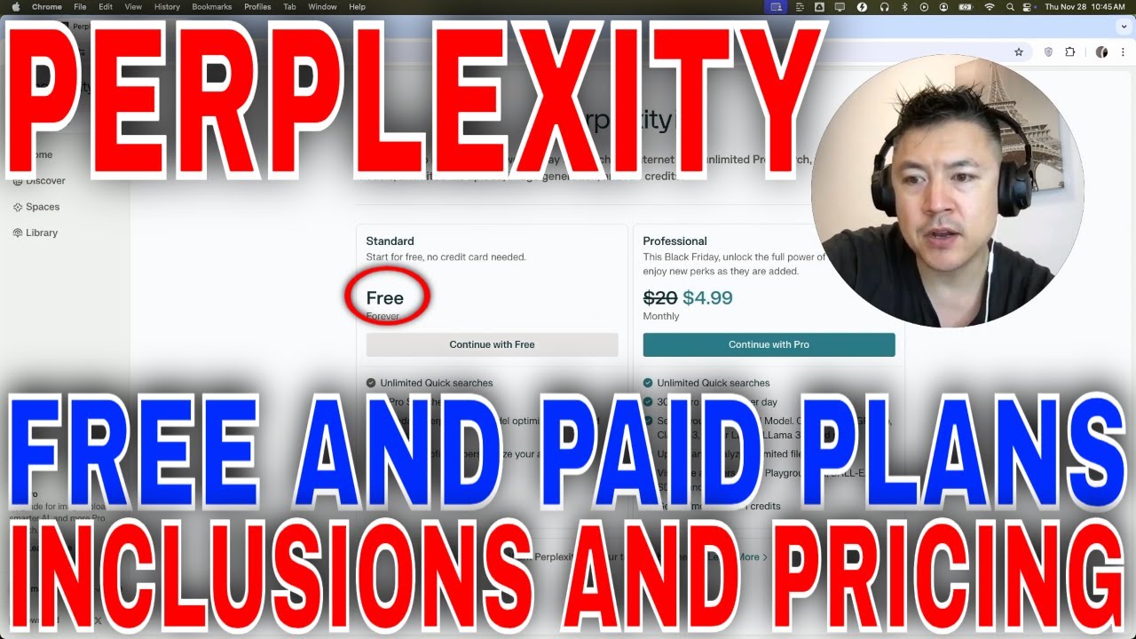 What Are The Free And Paid Plans On Perplexity 🔴 - YouTube