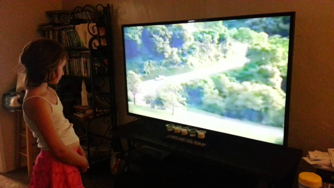 Angelina's reaction to the ghost car commercial - YouTube