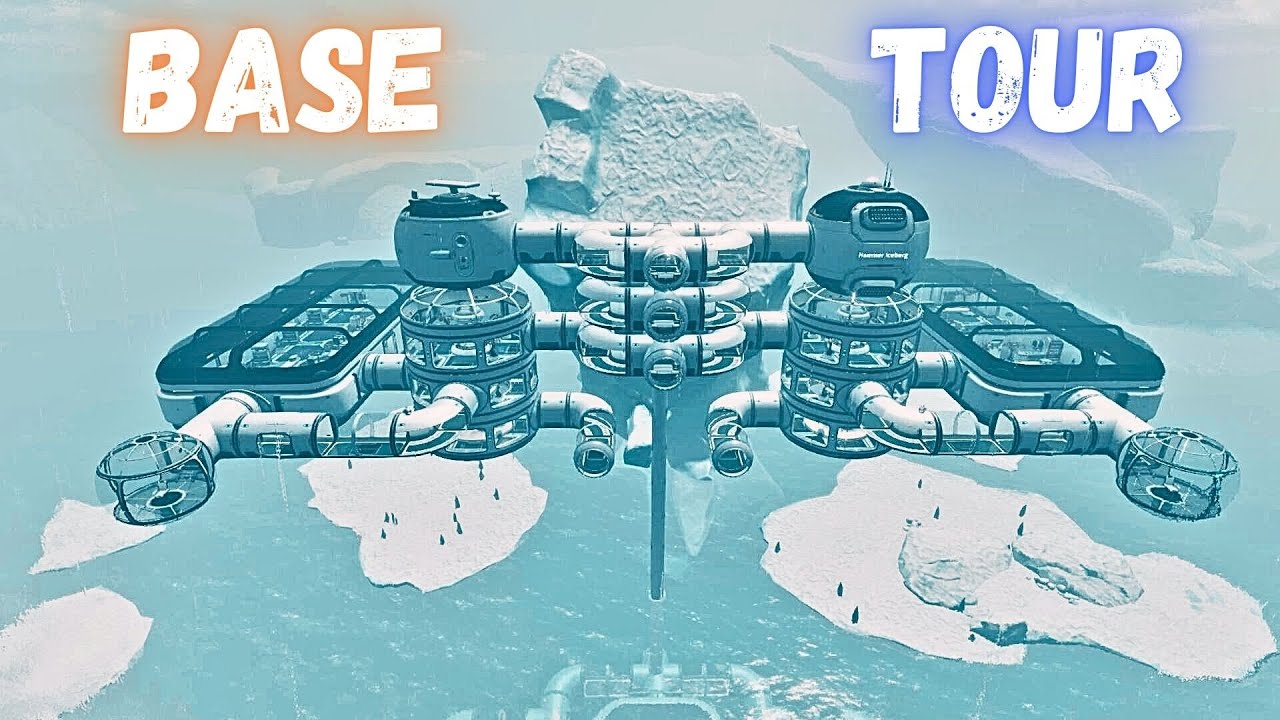 Subnautica Below Zero Base Tour: ABSOLUTELY CRAZY Arctic Outpost Base ...