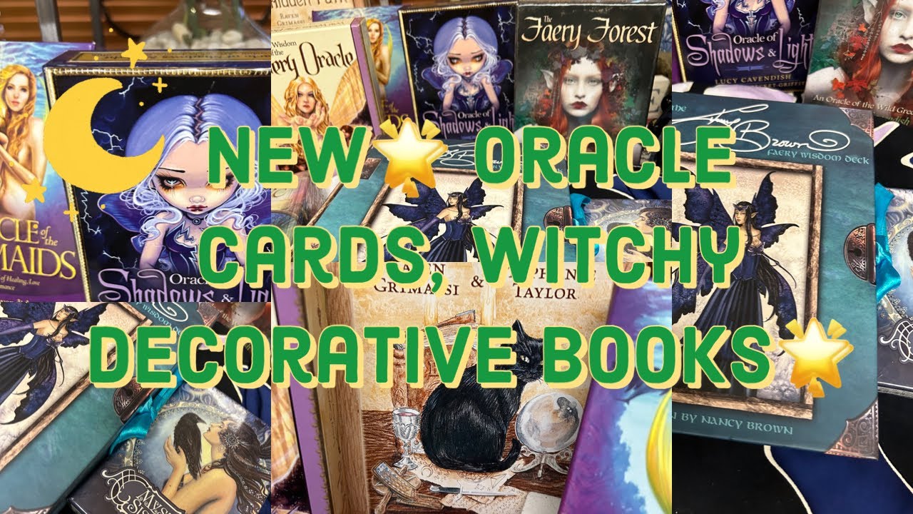 NEW 🌟 Decorative Witchy books, Amy Brown Oracle cards - YouTube