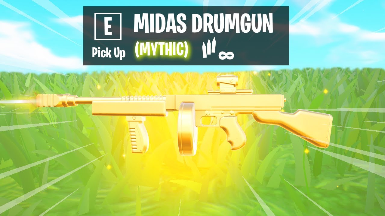 I Only Used *MIDAS* Mythic Drum Gun In Fortnite - YouTube