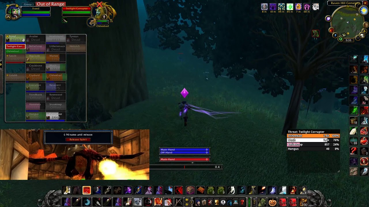 WoW - Frond Twilight Corrupter kiting - YouTube