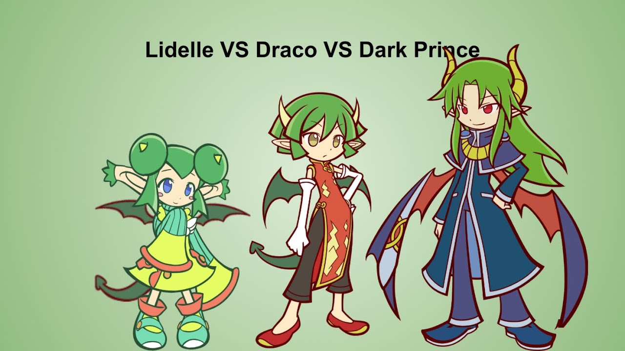 Puyo Puyo Tetris: Lidelle VS Draco VS Dark Prince (Lidelle’s birthday ...