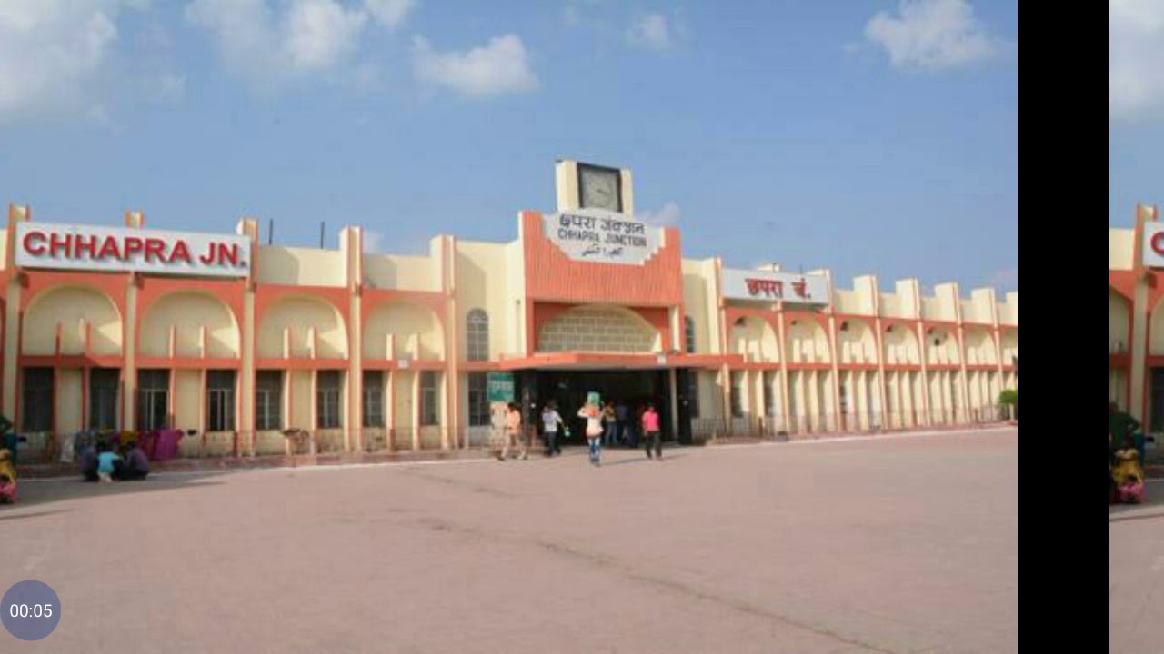Chhapra railway stations information platform and train halt - YouTube