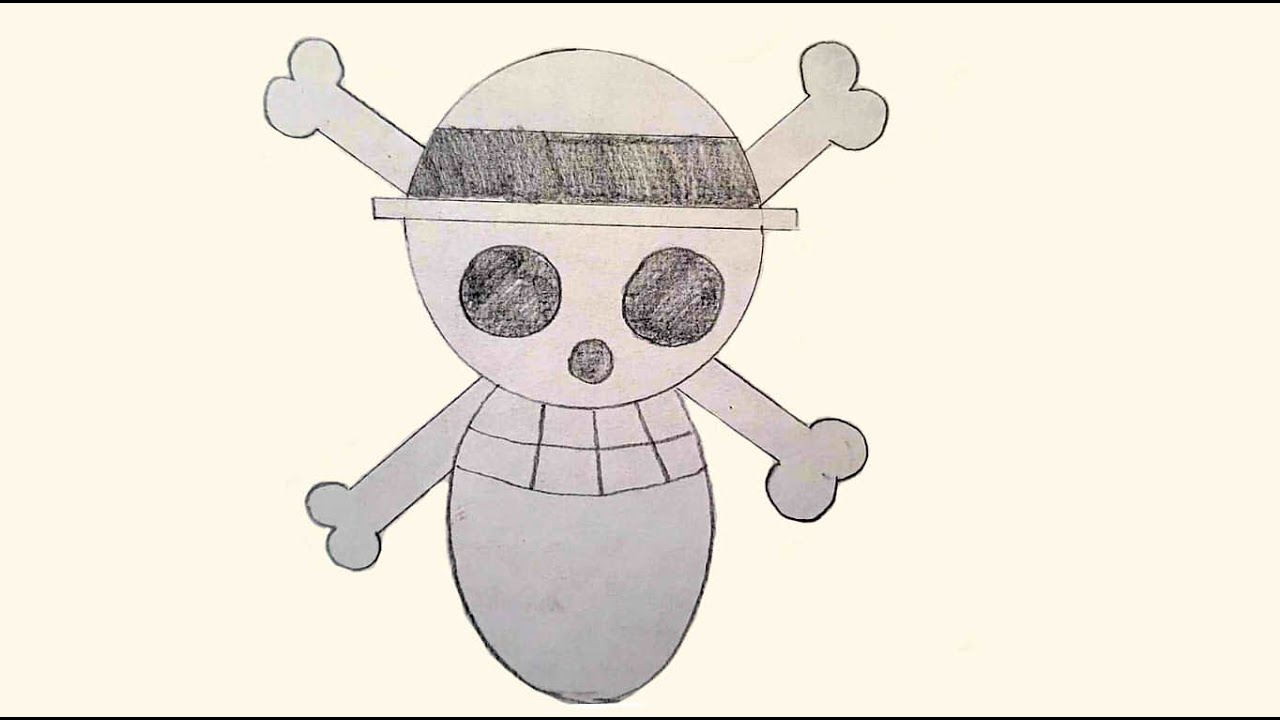 How to draw Jolly Roger One Piece || Easy drawing - YouTube