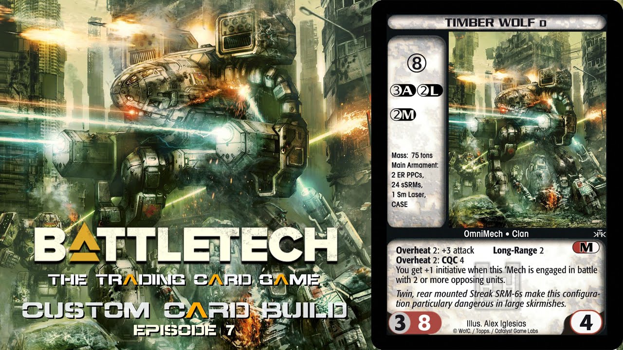 Battletech TCG | Building a Custom Card (Episode 7) Timber Wolf - YouTube