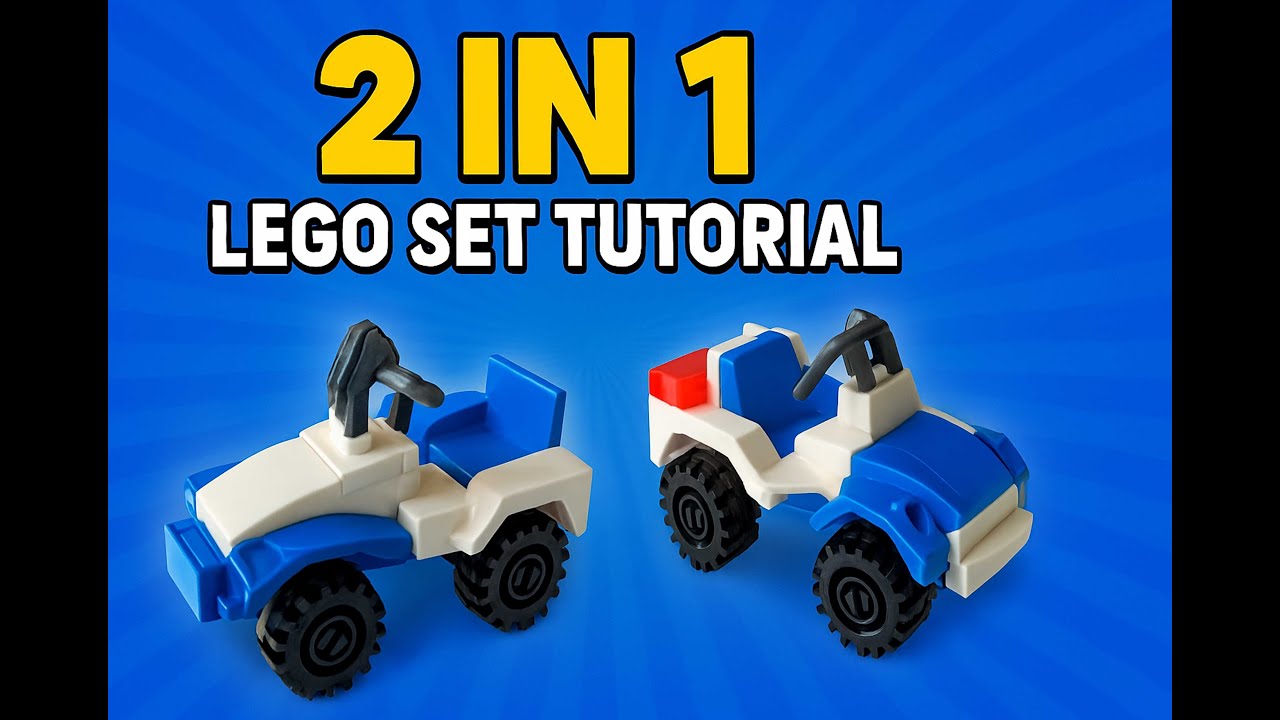 2 in 1 LEGO Car Tutorial | Easy Mini Vehicle Build for Beginner - YouTube