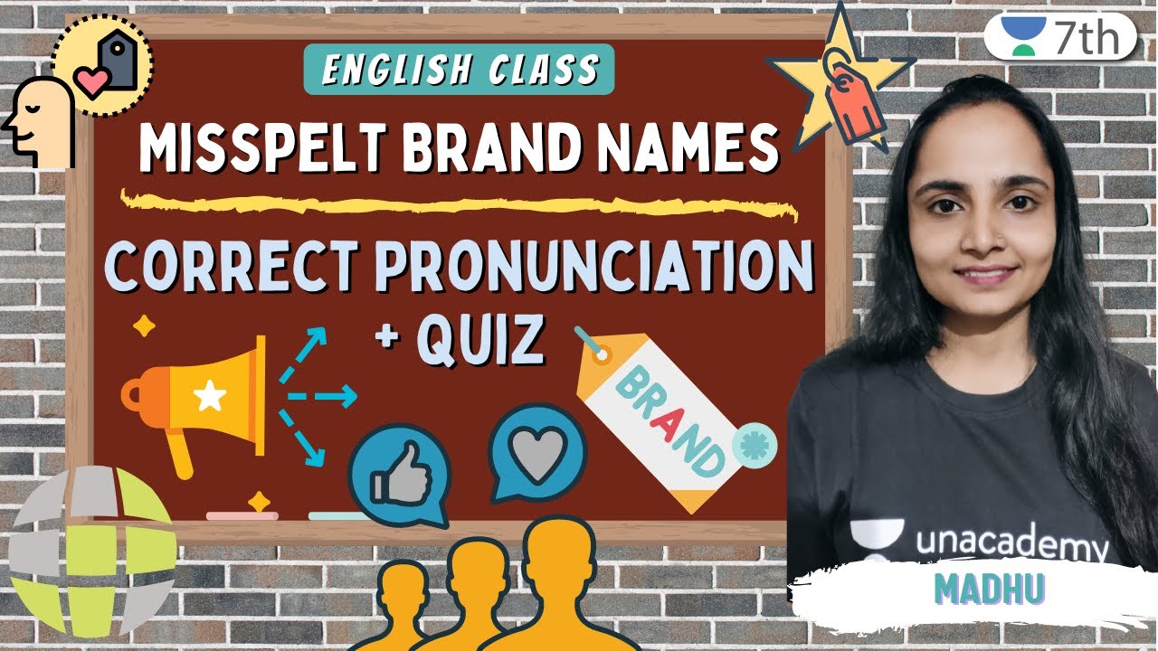 Misspelt Brand Names | Correct Pronunciation + Quiz | English ...