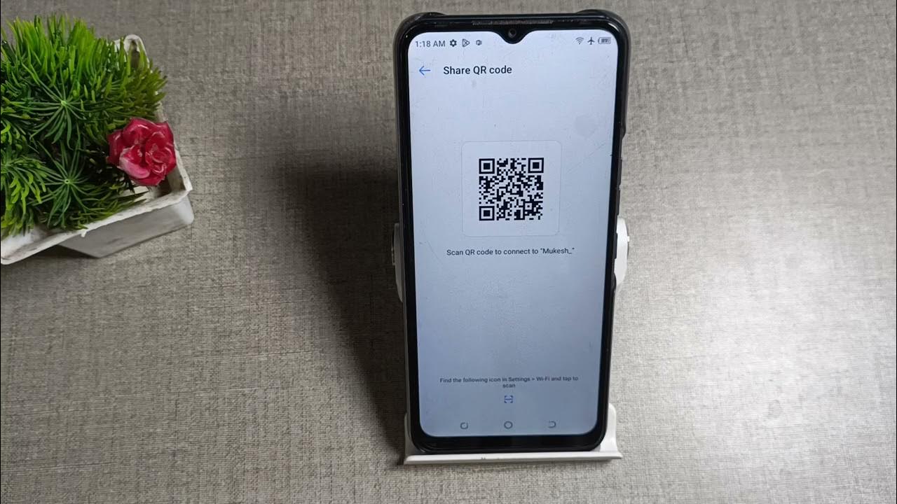 How to check WiFi network QR code in tecno pop 5 LTE, WiFi network mobile settings - YouTube