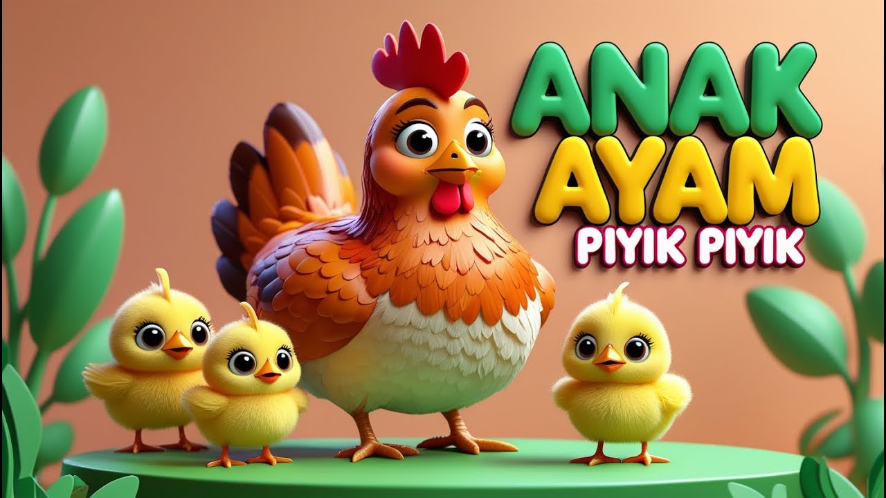 ANAK AYAM PIYIK PIYIK | 5 BEBEK KECIL BERMAIN | CIT CIT CUIT | SUARA ...