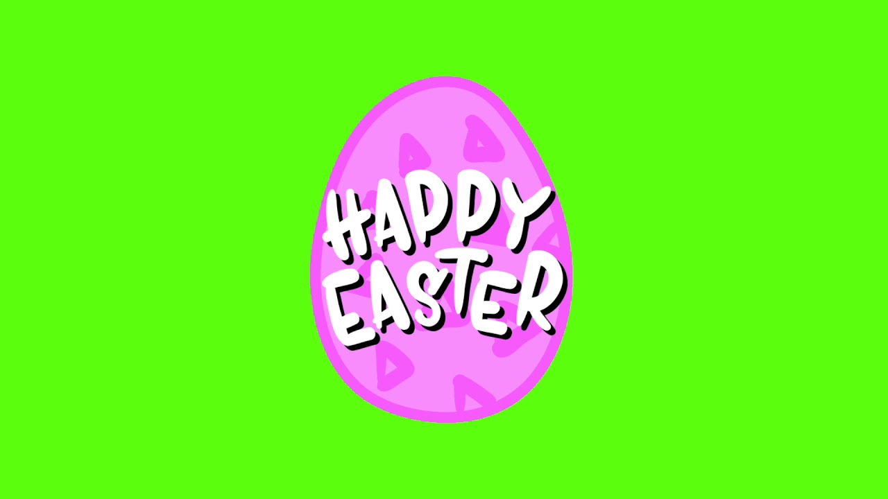 Happy Easter colorful egg| Happy Easter | Easter Green Screen Effects ...