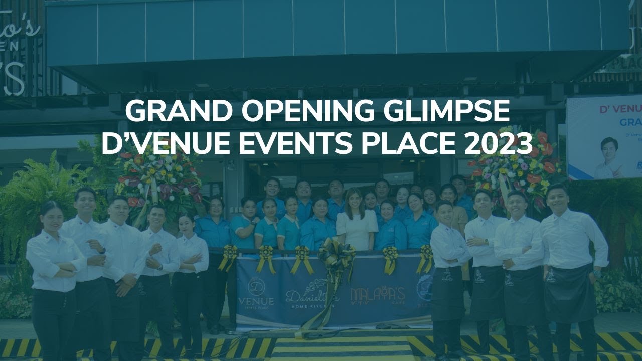 D'Venue Events Place Grand Opening Glimpse 2023 - YouTube