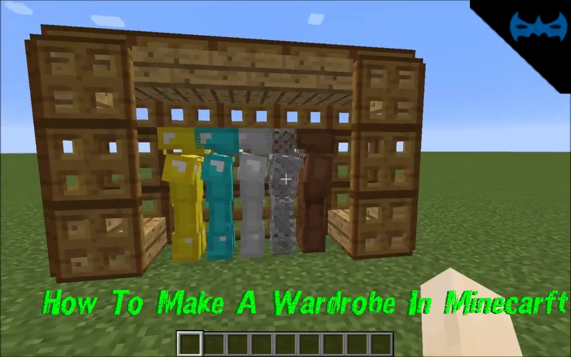 Minecraft - How To Make A Wardrobe - YouTube