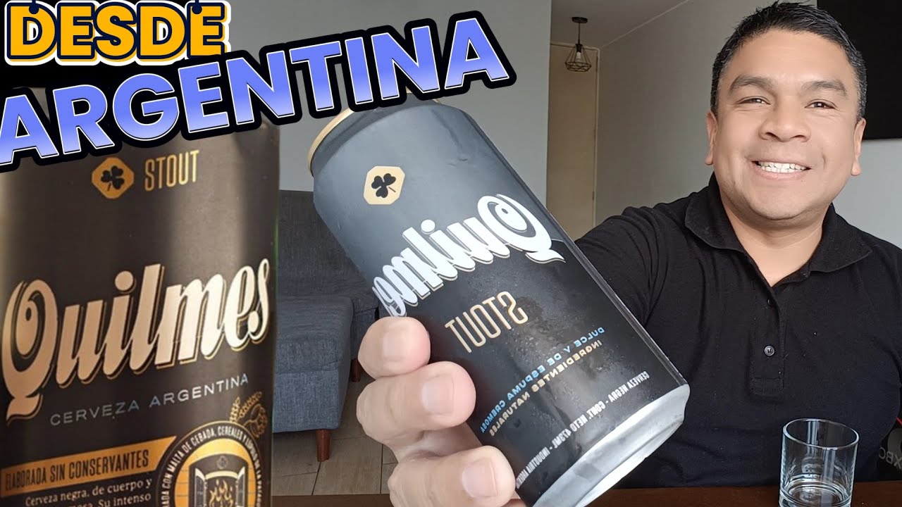 Probando la CERVEZA QUILMES STOUT | La CERVEZA negra de ARGENTINA ...