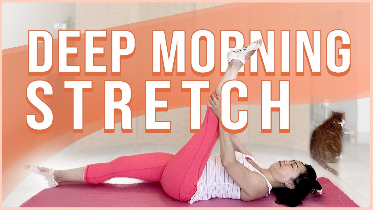 Deep stretches to RELEASE MORNING TIGHTNESS in hips & hamstrings l Move ...