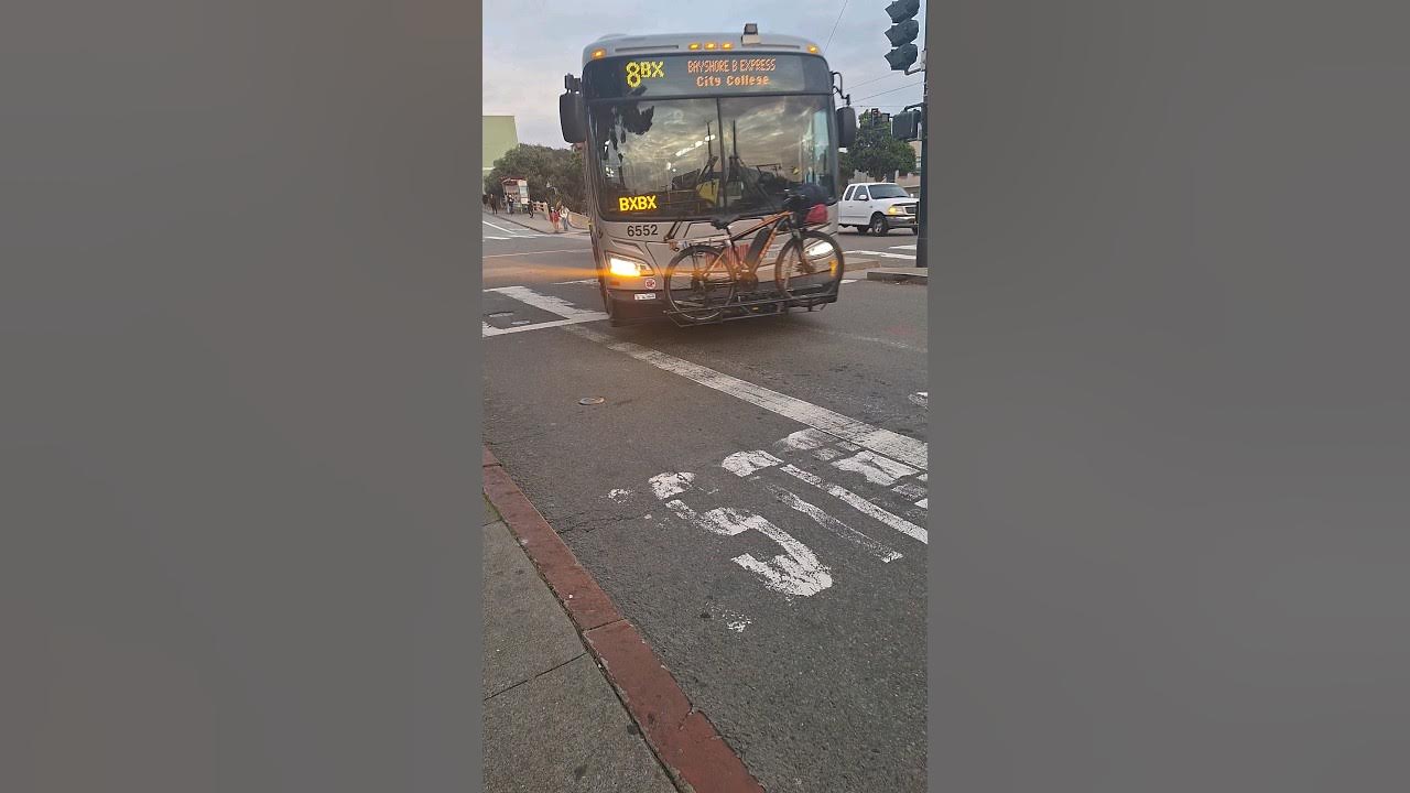 Sf Muni 6552 On 8bx Bayshore B Express At San Bruno And Arleta Youtube