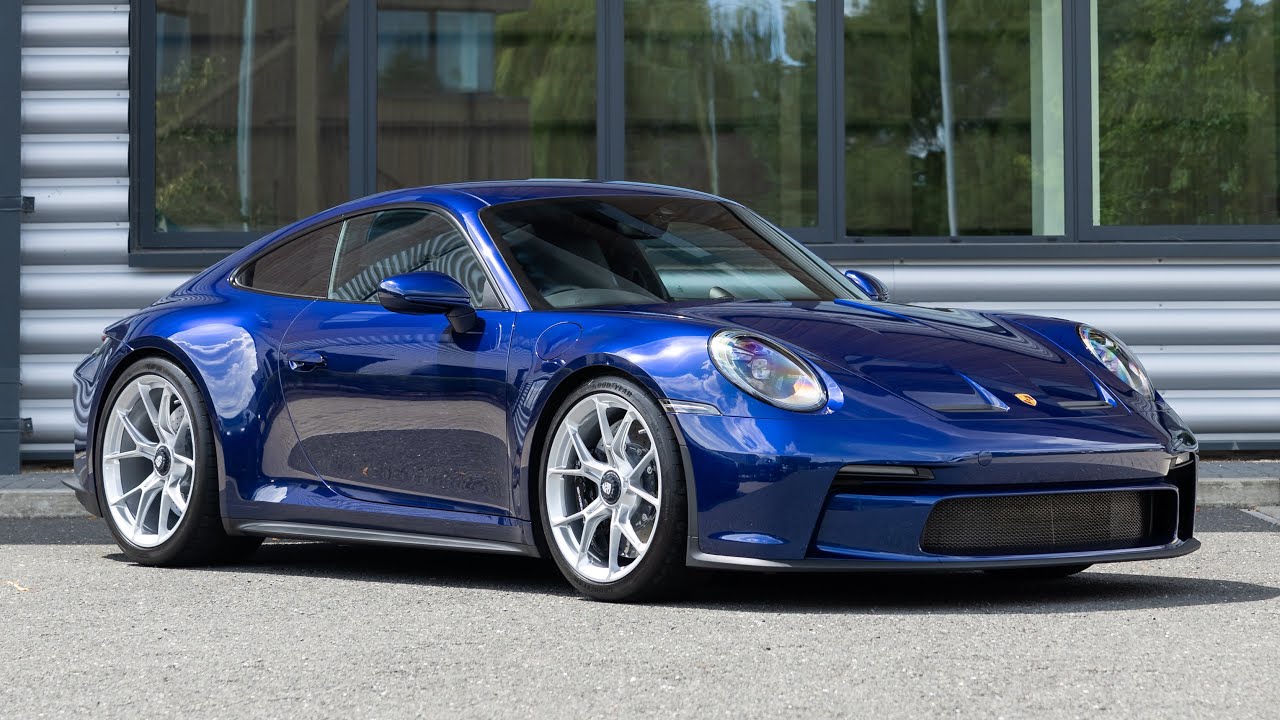 2022 Porsche GT3 Touring - Gentian Blue - Walkaround 4K - YouTube