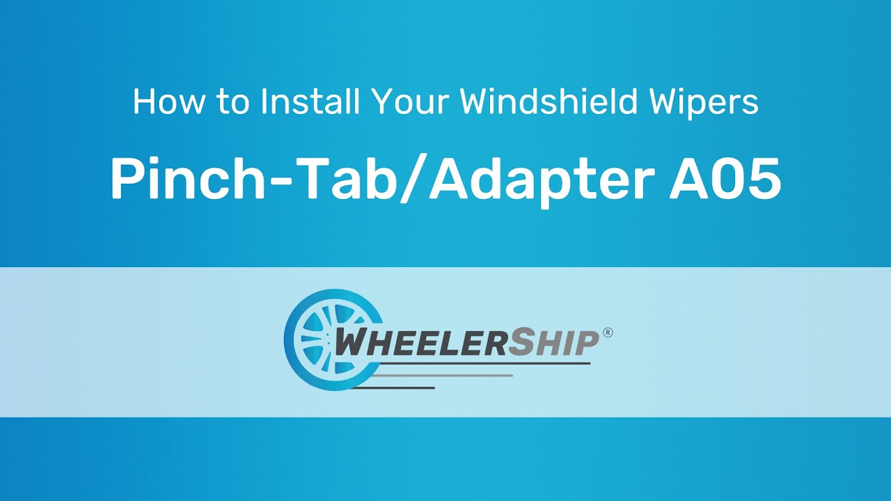 Pinch-Tab Wiper Installation - YouTube