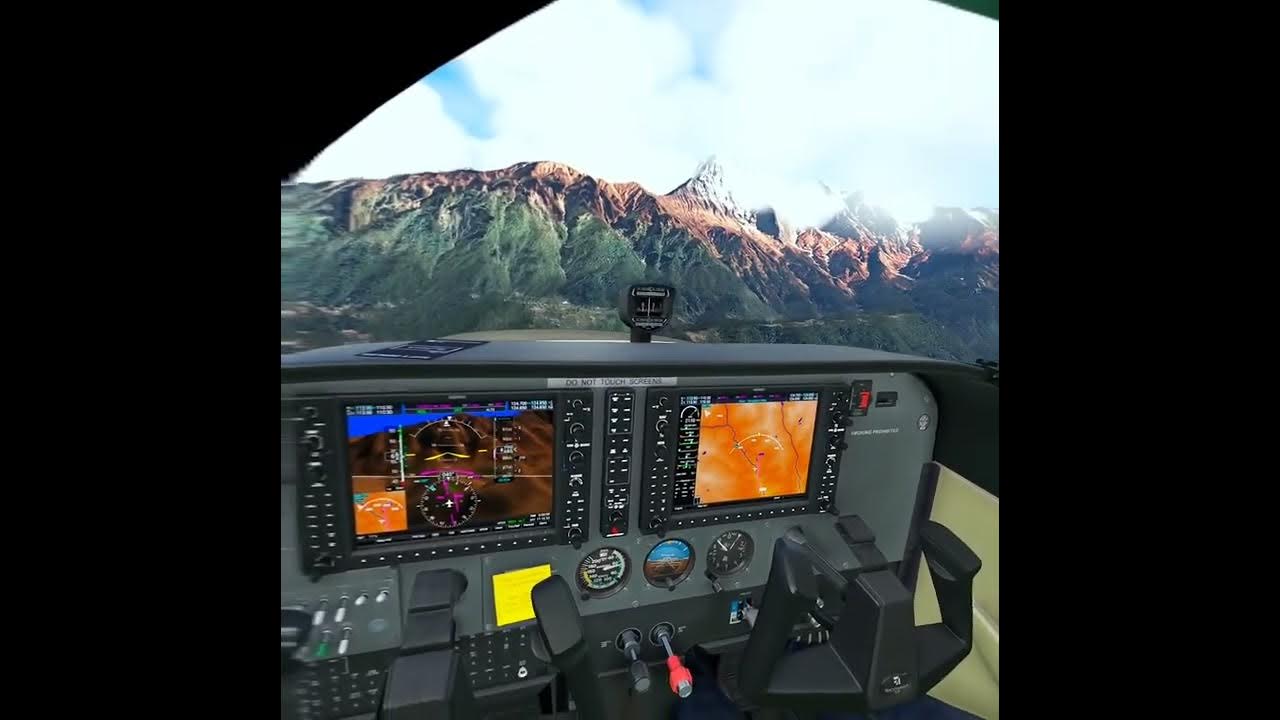 quest 3 msfs 2020 rtx 3060 lukla landing Cessna Skyhawk - YouTube