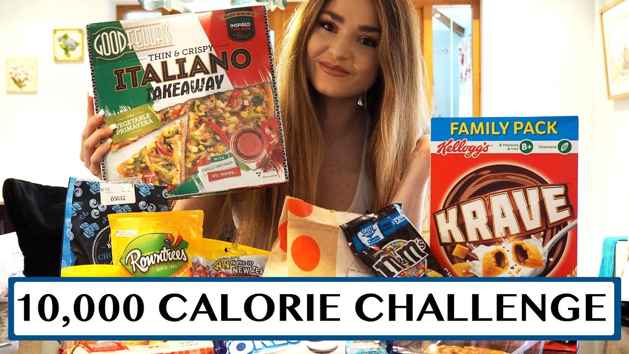 10,000 Calorie Challenge | Girl VS Food | Epic Cheat Day! - YouTube