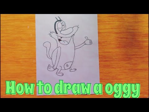 How to draw a oggy step by step easy - YouTube