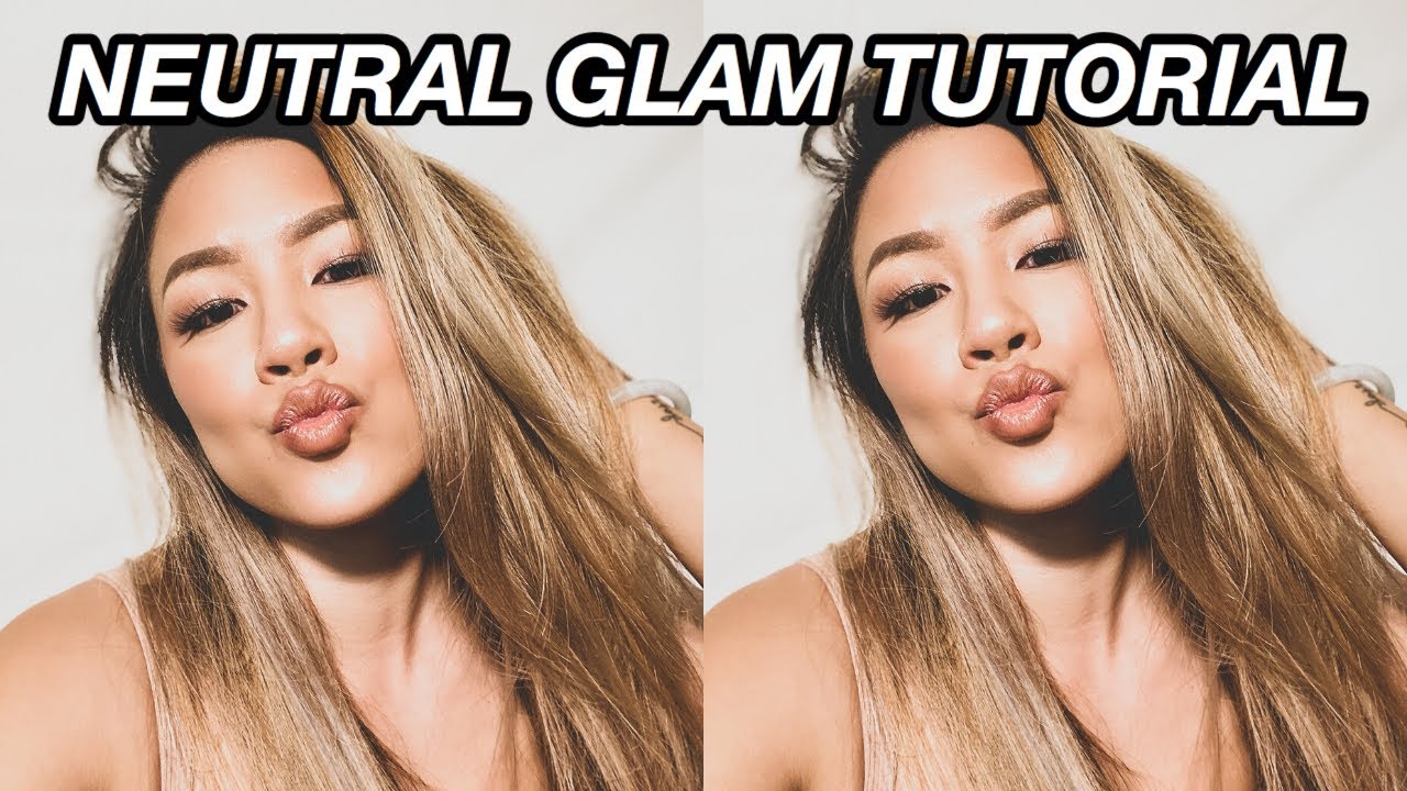 NEUTRAL GLAM MAKEUP TUTORIAL | Soft glam using Dose of Colors Eyedeal ...