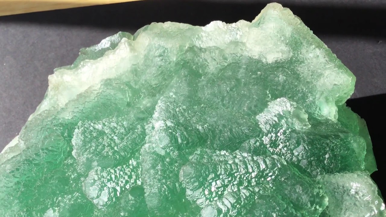 New Bright Green Fluorite Specimen from Wuping County - YouTube