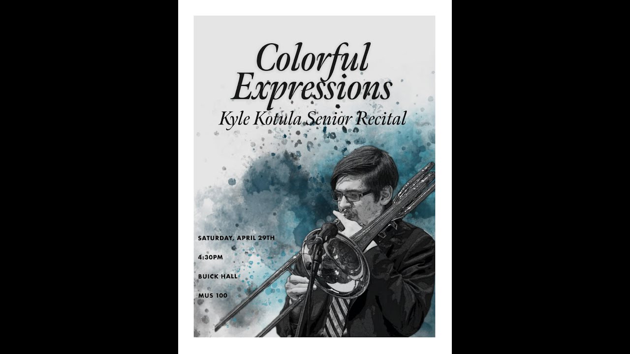 Kyle Kotula's Senior Recital - Colorful Expressions - YouTube