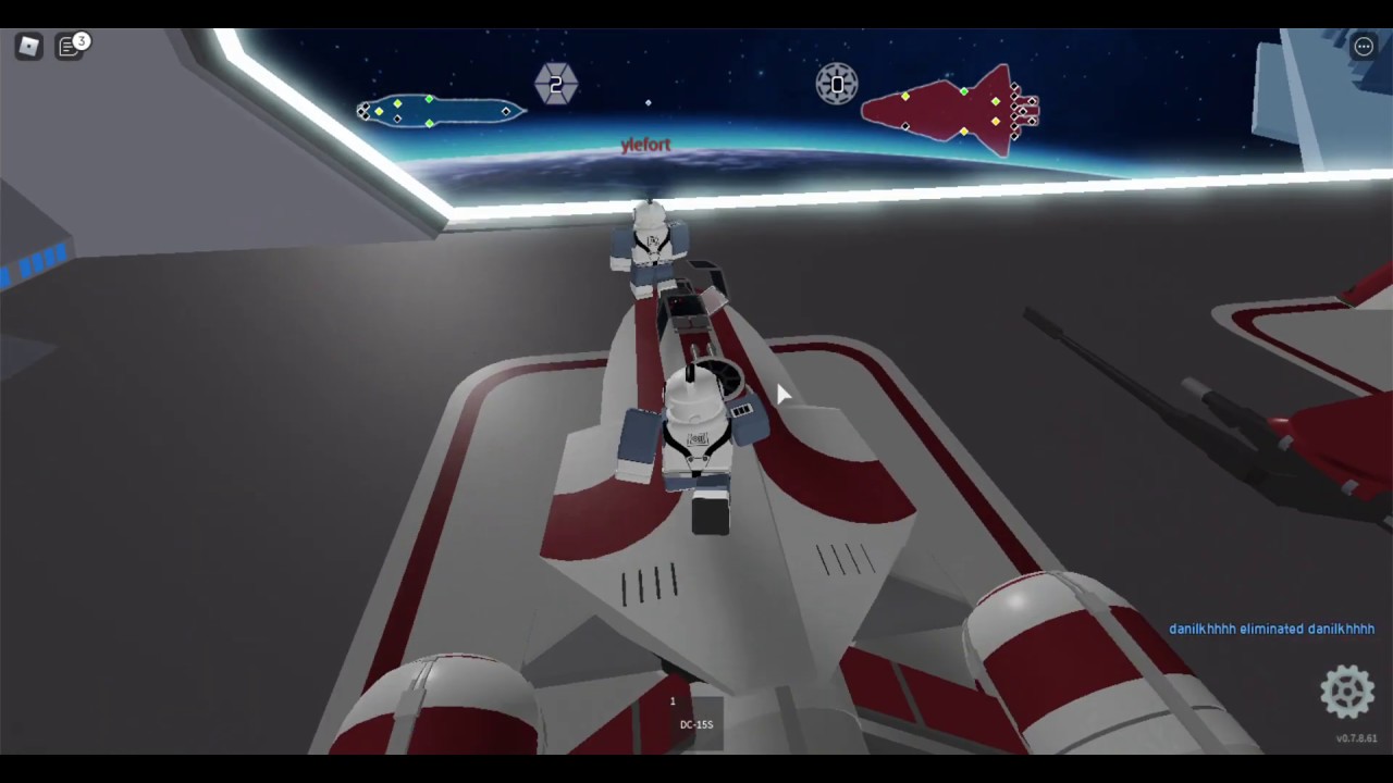 roblox star wars-space battle! - YouTube