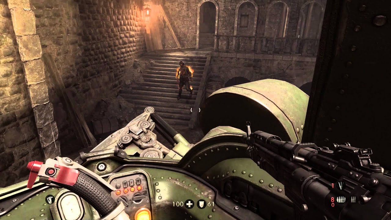 Wolfenstein The Old Blood - Chap 7 Old Town: Laderoboter Robot Intro ...