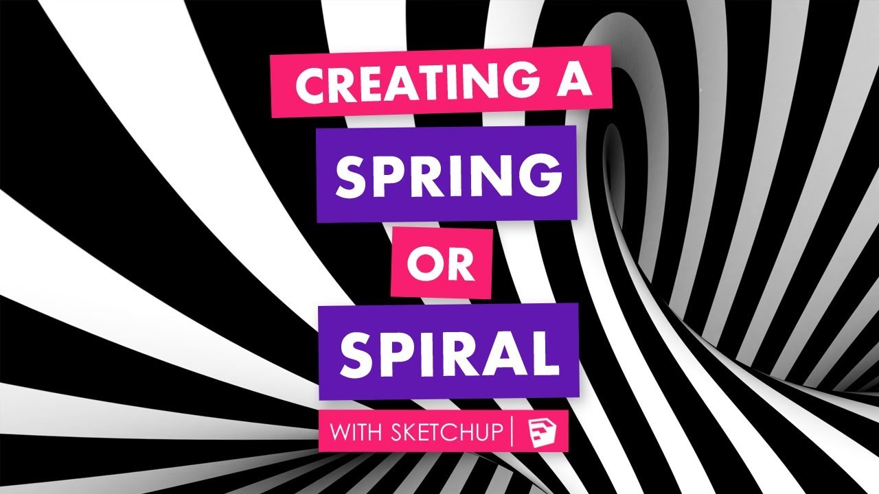 Creating a Spiral or Spring in Sketchup - YouTube