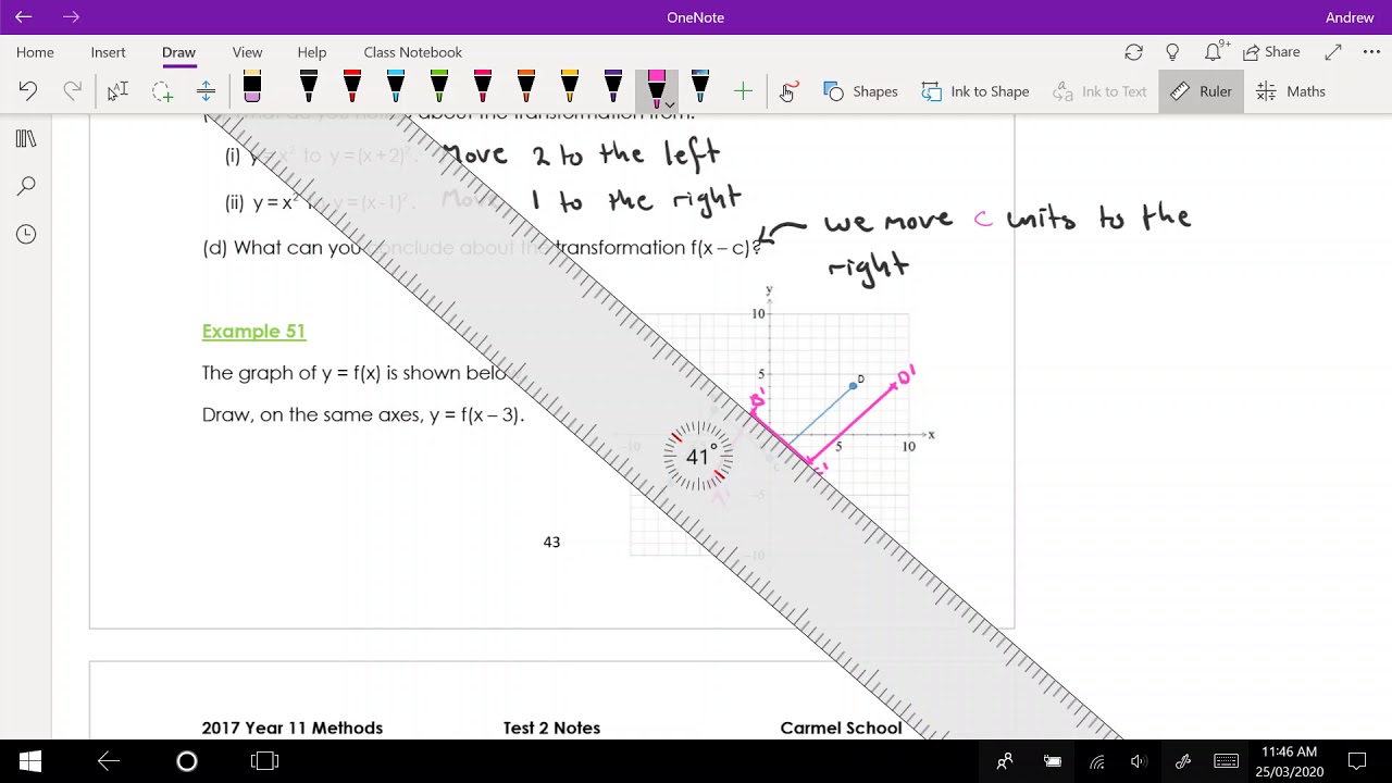 Year 11 Methods Transformation of Graphs 2 - YouTube