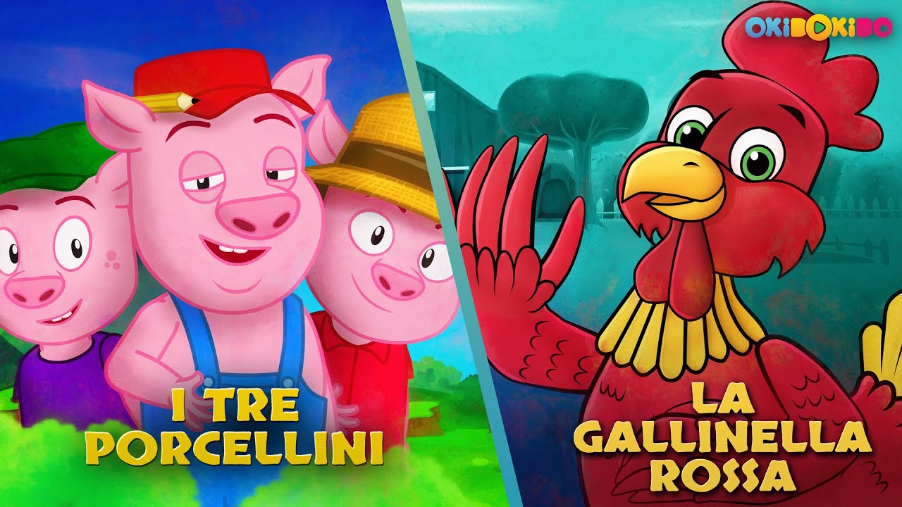 I Tre Porcellini & La Gallinella Rossa - Cartone Animati | Storie per ...