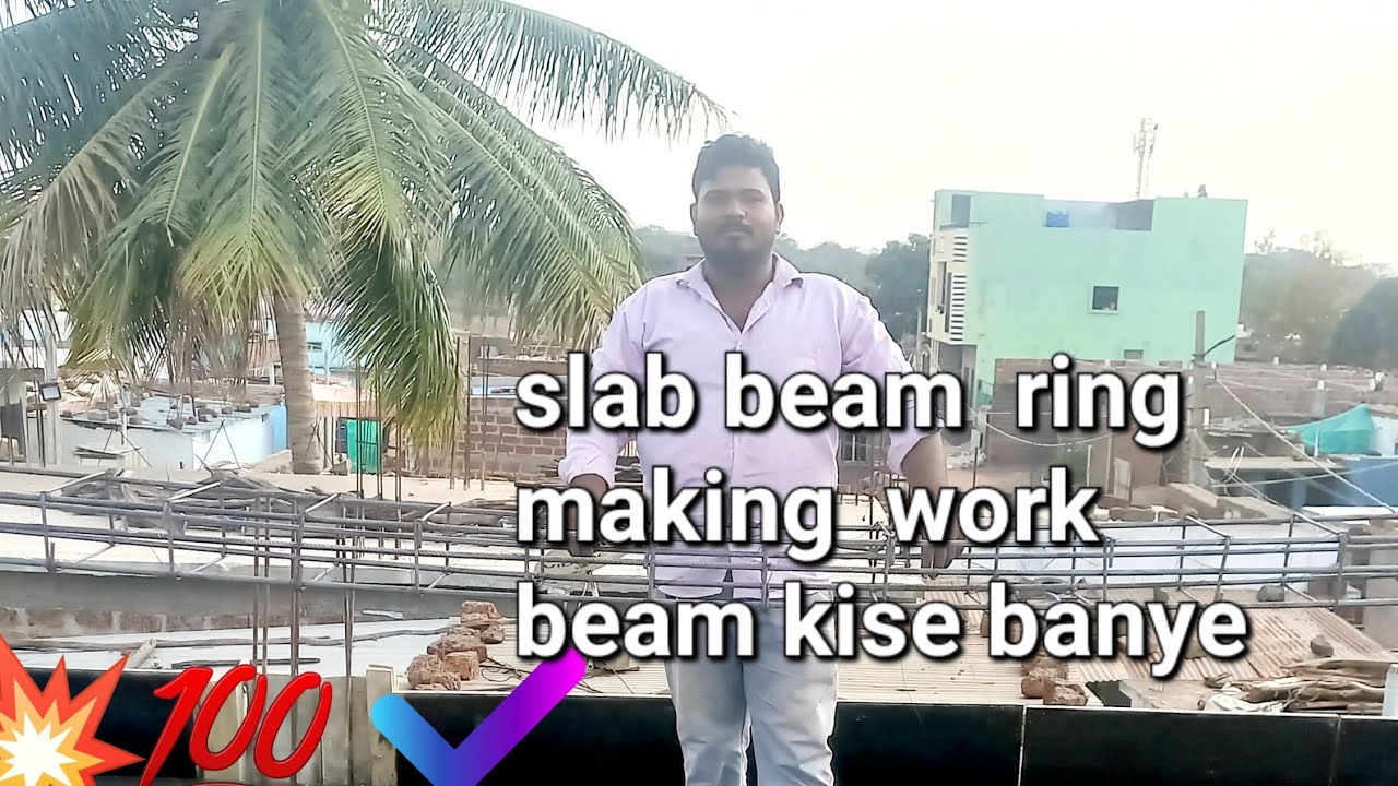 slab beam barbanding ring making worke #home #house #construction - YouTube
