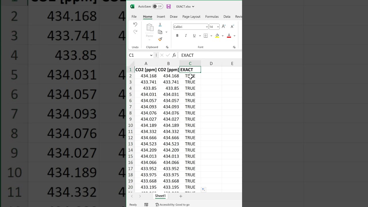 Check If Two Columns Are The Same In Excel shorts YouTube Check If Two Columns Are The Same In Excel shorts YouTube