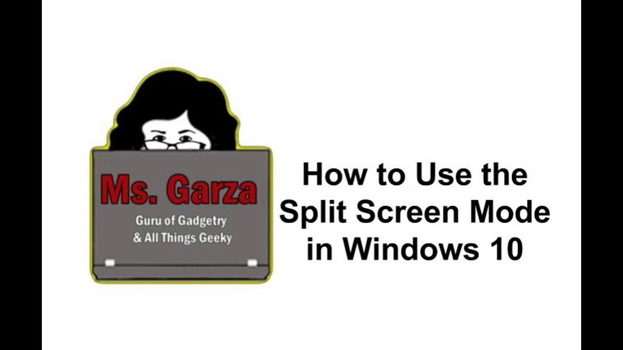 How to: Use the Split Screen Tool in Windows 10 - YouTube