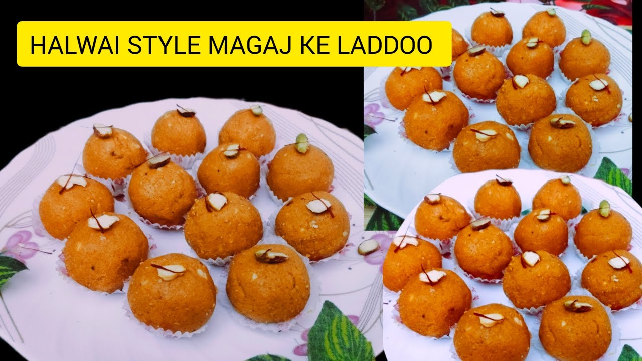 PERFECT HALWAI STYLE MAGAJ KE LADDOO | HOW TO MAKE MAGAJ/ BESAN KE ...