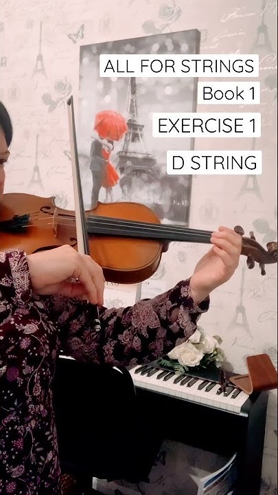 All FOR STRINGS BOOK 1 EXERCISE 1. D STRINGS #violinlessons #violinist - YouTube